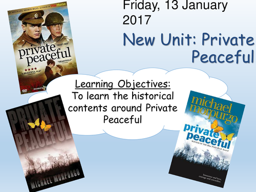Private Peaceful | Teaching Resources