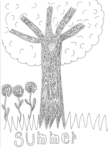 Summer: Seasons: Colouring Page | Teaching Resources