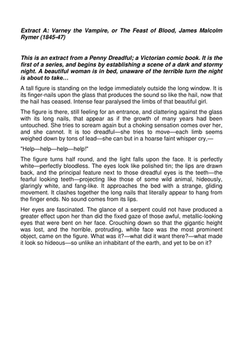 KS3 English - Exploring Language - Vampires | Teaching Resources