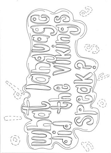 What Language did the Vikings Speak? (History) Colouring Page ...