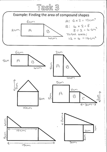 Area of Basic and Compound Shapes | Teaching Resources