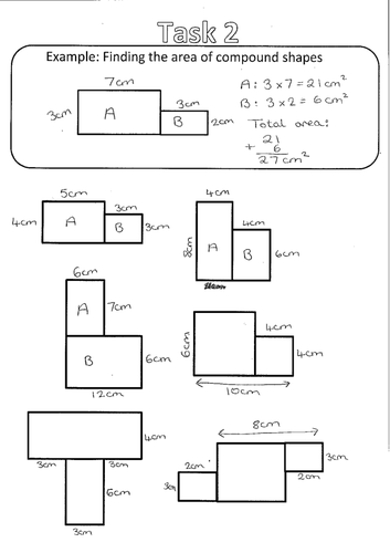 Area of Basic and Compound Shapes | Teaching Resources