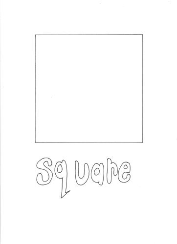 Square: Shapes Colouring Page | Teaching Resources