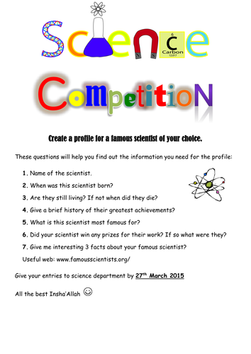 Science competition | Teaching Resources
