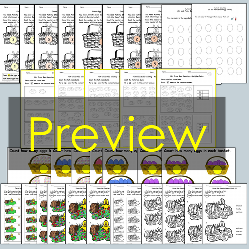 Easter Counting to 20 Presentation Lesson Plan Worksheet Activities ...