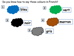 A Powerpoint on physical descriptions (hair and eyes) in French ...