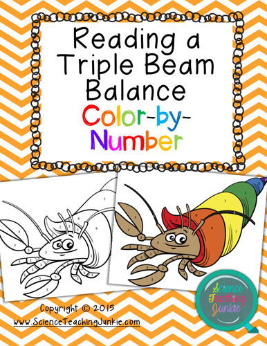 Reading a Triple Beam Balance Color-by-Number | Teaching Resources