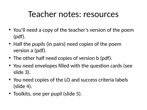 Year 5 or 6 Personification Poetry | Teaching Resources