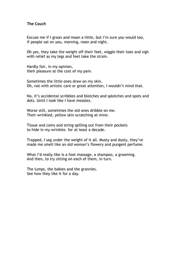 Year 5 or 6 Personification Poetry | Teaching Resources