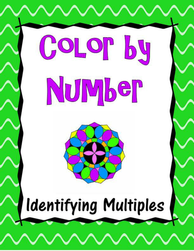 Identifying Multiples Color by Number | Teaching Resources Identifying Multiples Color by Number | Teaching Resources