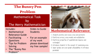 Problem Solving Task_The Bunny Problem_Area/Perimeter/Arrays | Teaching ...