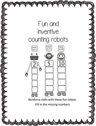 Skip Counting Robots-FREEBIE | Teaching Resources