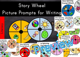 Story Wheel Picture Prompts for Writing for KS1 | Teaching Resources