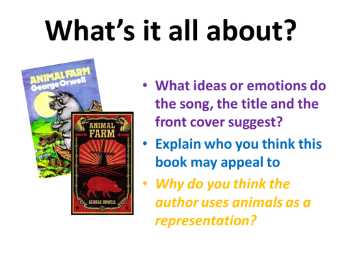 GCSE English literature new specification 9-1 Animal Farm context ...