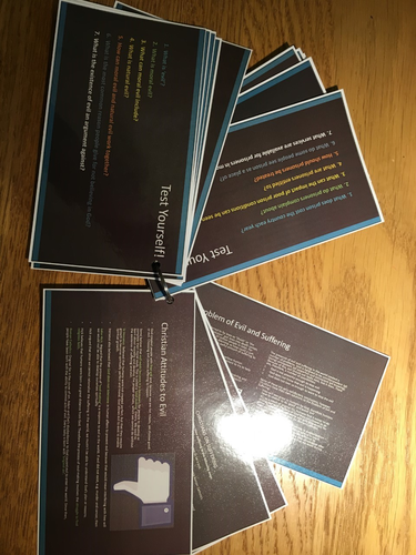 Issues of Good and Evil Revision Flash Cards for Whole Unit | Teaching ...