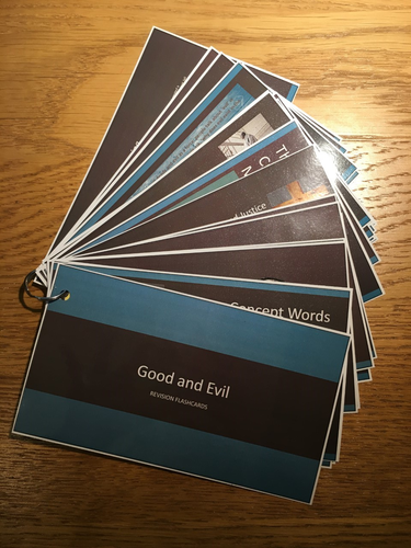 Issues of Good and Evil Revision Flash Cards for Whole Unit | Teaching ...