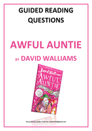 Awful Auntie - Guided Reading Comprehension Questions and Book Study ...