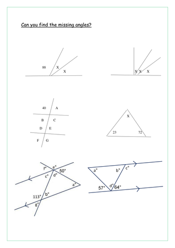 Year 6 maths planning- angles | Teaching Resources