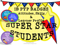 Awards Badges for the IB PYP Learner Profile and Attitudes | Teaching ...