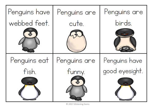 Fact or Opinion Penguin Sort | Teaching Resources
