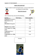 Badminton Peer/Self Assessment Resources | Teaching Resources