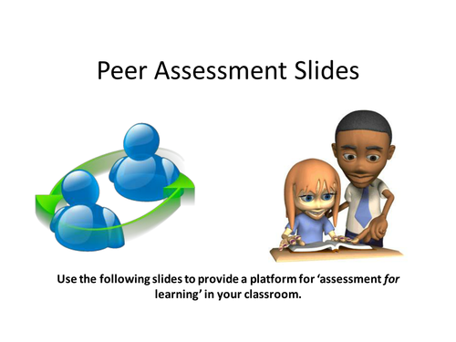 Peer Assessment Slides - Lots of great ideas. | Teaching Resources