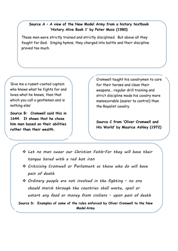 Cromwell's New Model Army | Teaching Resources