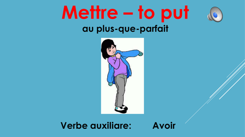 Stage 4-5: Presentation of irregular '-re' verbs in the pluperfect ...