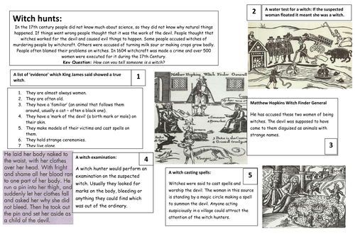 witchcraft - witch finders | Teaching Resources