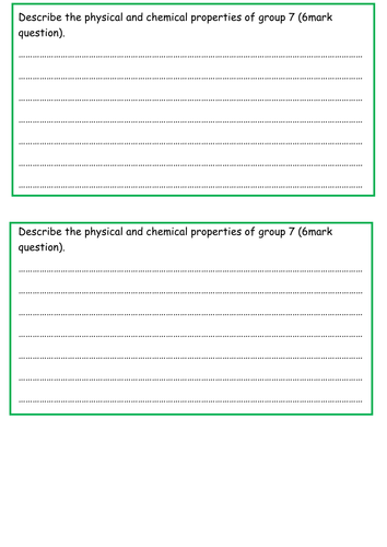 Group 7 Halogens | Teaching Resources