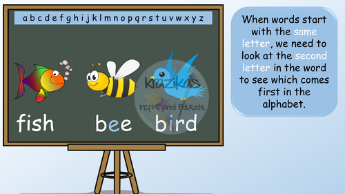 Alphabetical Order PowerPoint Lesson | Teaching Resources