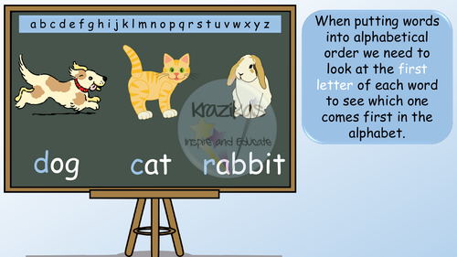 Alphabetical Order PowerPoint Lesson | Teaching Resources