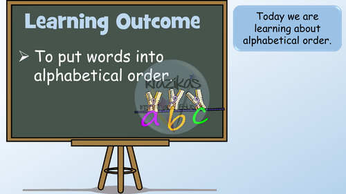 Alphabetical Order PowerPoint Lesson | Teaching Resources