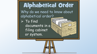 Alphabetical Order: PowerPoint Lesson | Teaching Resources