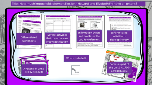 GCSE Crime L20: How much impact did reformers like John Howard and ...