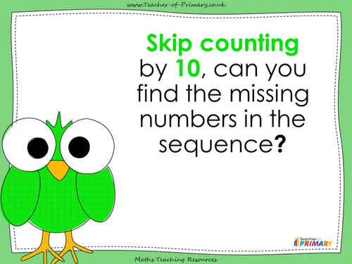 Counting in 10s to 100 - Year 1 | Teaching Resources