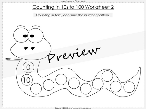 Counting in 10s to 100 - Year 1 | Teaching Resources