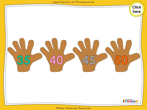 Counting in 5s to 50 - Year 1 | Teaching Resources