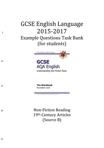 New GCSE English Language Revision Bundle | Teaching Resources