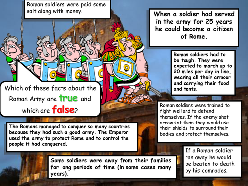 Romans army lesson | Teaching Resources