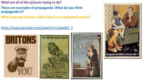 KS3 comparing war poetry -develop skills for 9-1 - Who's for the game ...