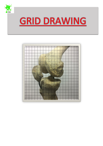 Art. Grid Drawing. Knee bones | Teaching Resources