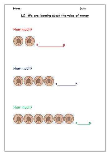 Year 1 - Money resources - PowerPoint starter and worksheets | Teaching ...