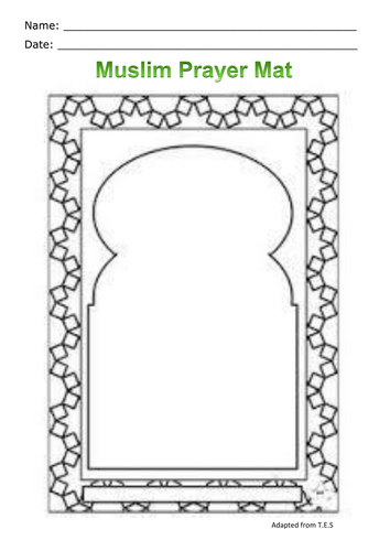 Detailed PPP 'The Muslim Prayer' with cover notes, a worksheet ...