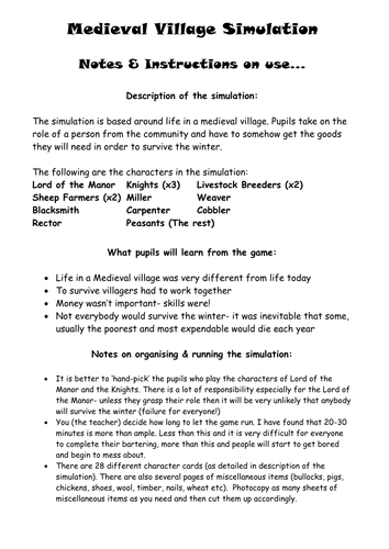 Life in Medieval Europe | Teaching Resources