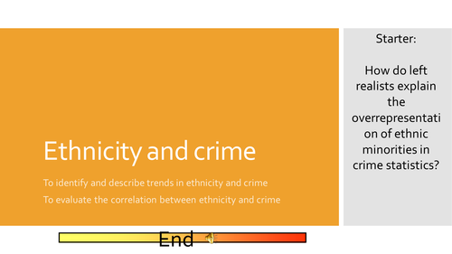 Section 2, Lesson 4: Ethnicity and Crime 3of3 A Level sociology AQA ...