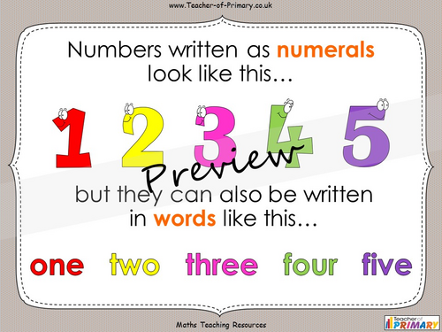 Number Words to Ten - Year 1 | Teaching Resources