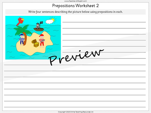 Prepositions - Years 3 and 4 | Teaching Resources
