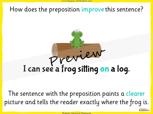 Prepositions - Years 3 and 4 | Teaching Resources