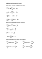 New AQA Physics Nuclear Equations | Teaching Resources